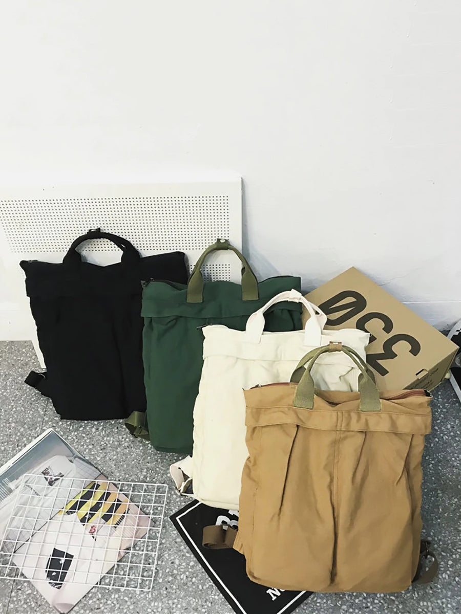 Unisex Solid Color School Bag Backpack – BUYKUD