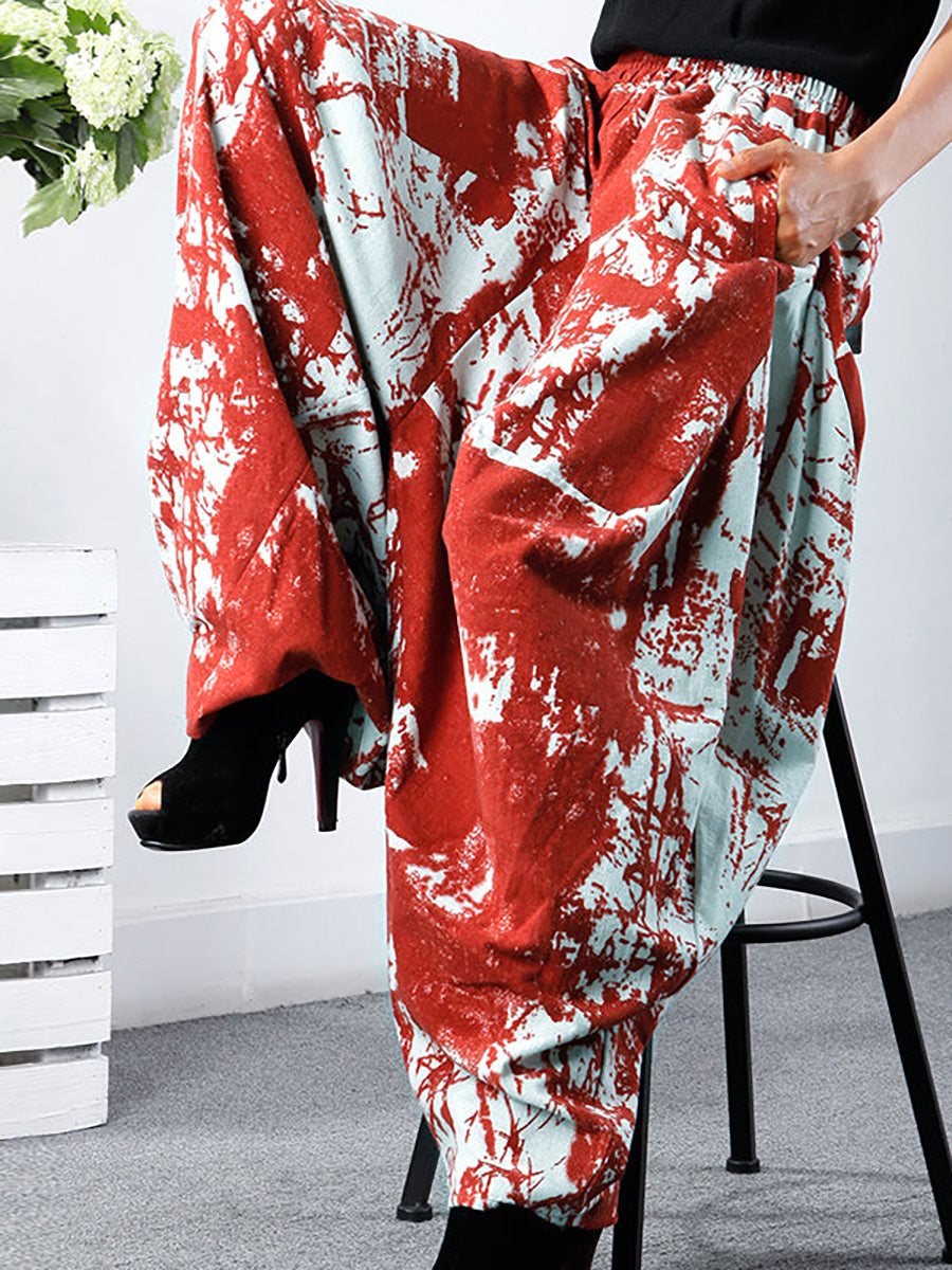 Plus Size Retro Printed Comfortable Bloomers – BUYKUD