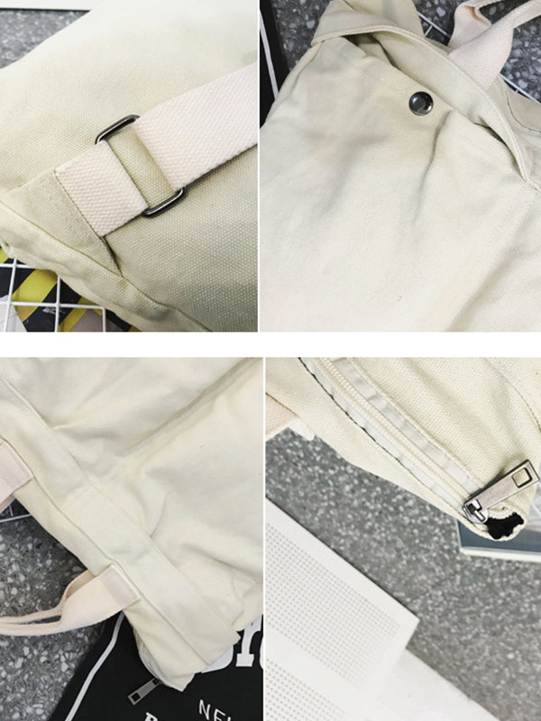 Unisex Solid Color School Bag Backpack – BUYKUD